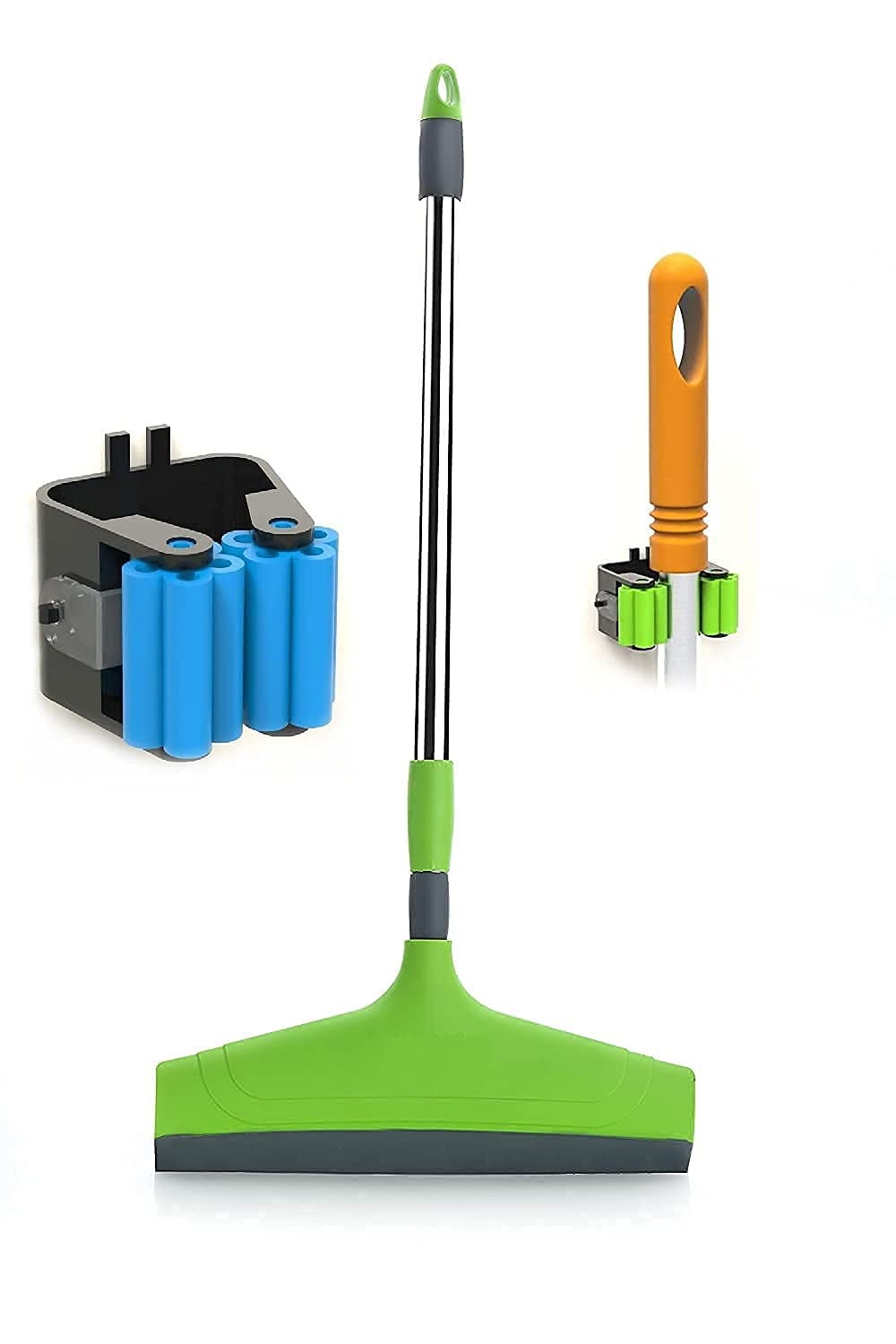 NOBILEA Telescopic Wiper for Bathroom Floor Cleaning Adjustable Stick ...