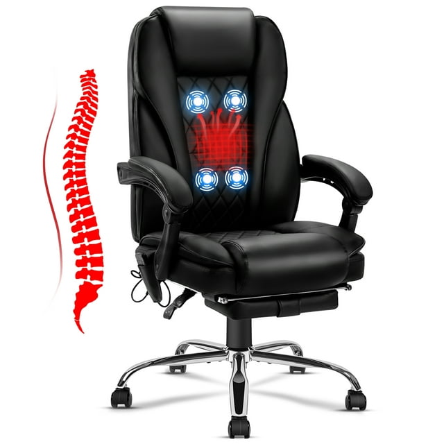 NOBLEMOOD Heated Massage Office Chair for Home & Office, Ergonomic ...