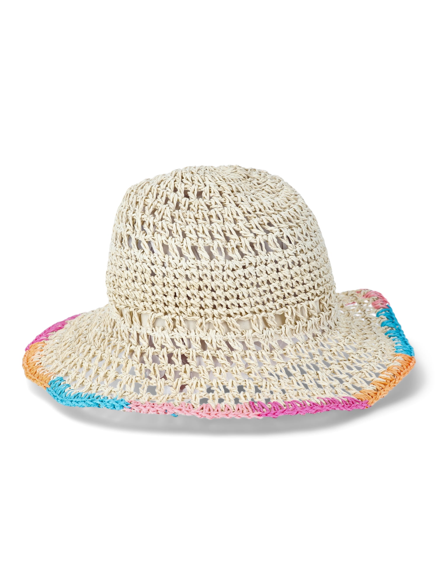 No Boundaries Crochet Bucket Hat, Natural - Walmart.com
