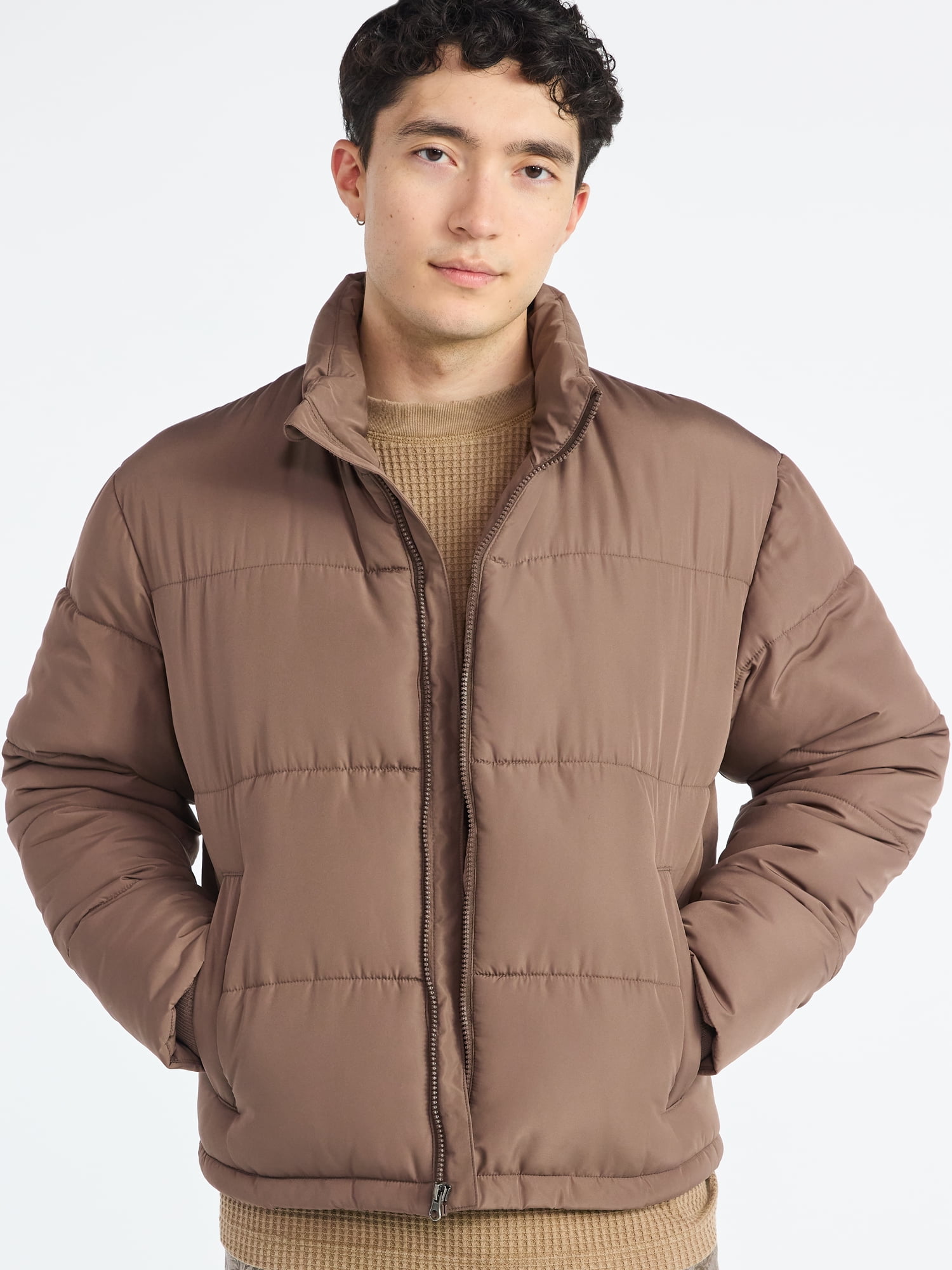 No Boundaries Men's and Big Men's Puffer Jacket, Size S-3XL - Walmart.com
