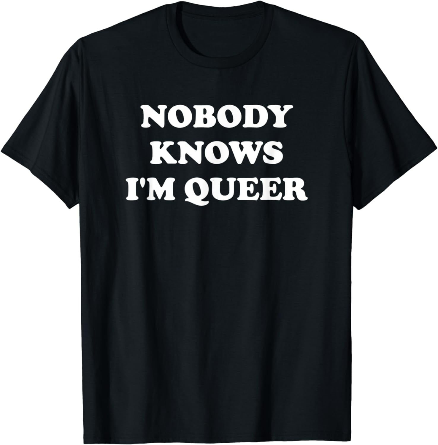 NOBODY KNOWS I'M QUEER LGBTQ PRIDE DAY PARADE T-Shirt - Walmart.com