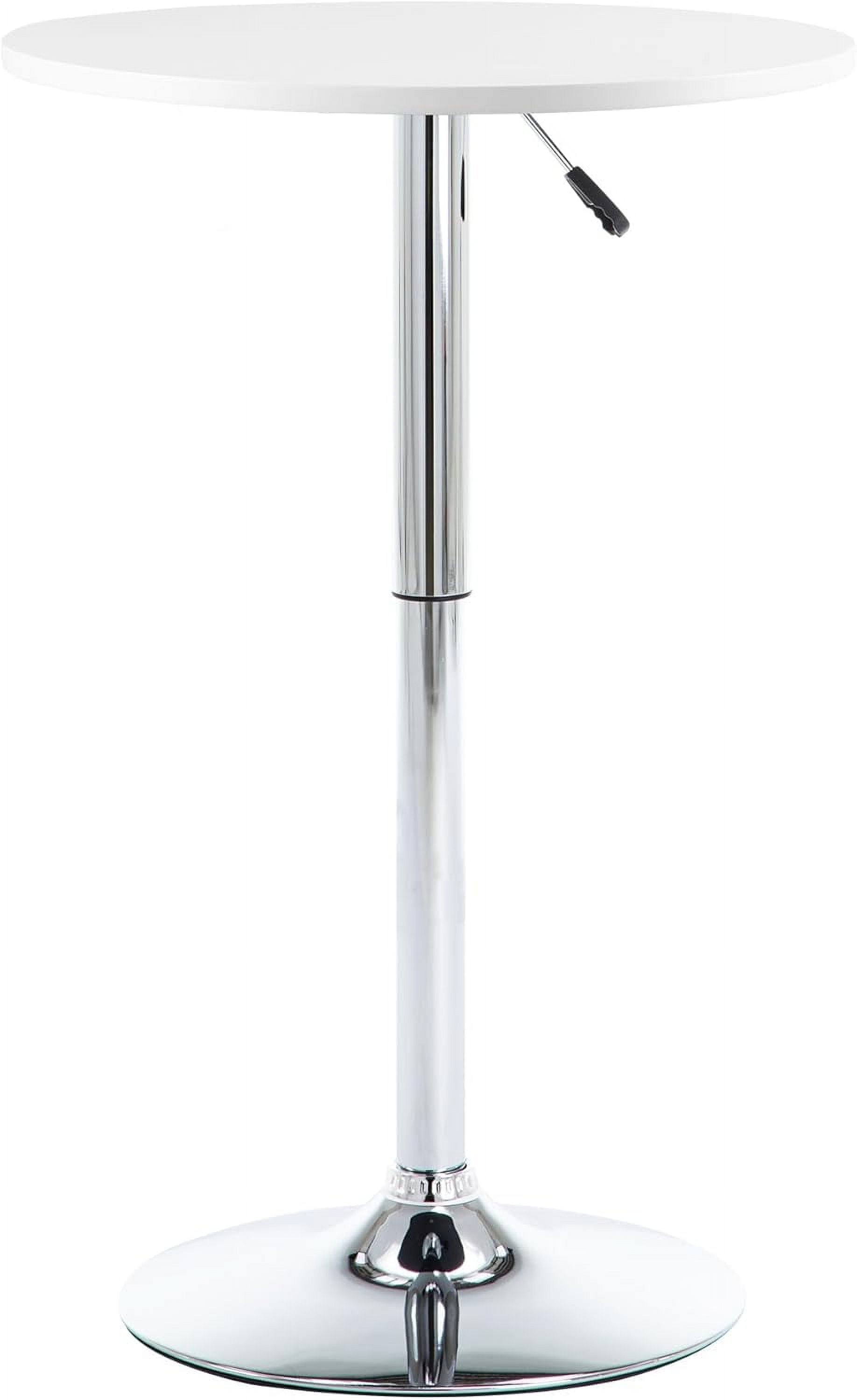 NOBPEINT Round Pub Table, Height Adjustable Bar Table 25-35 inches, 360 ...