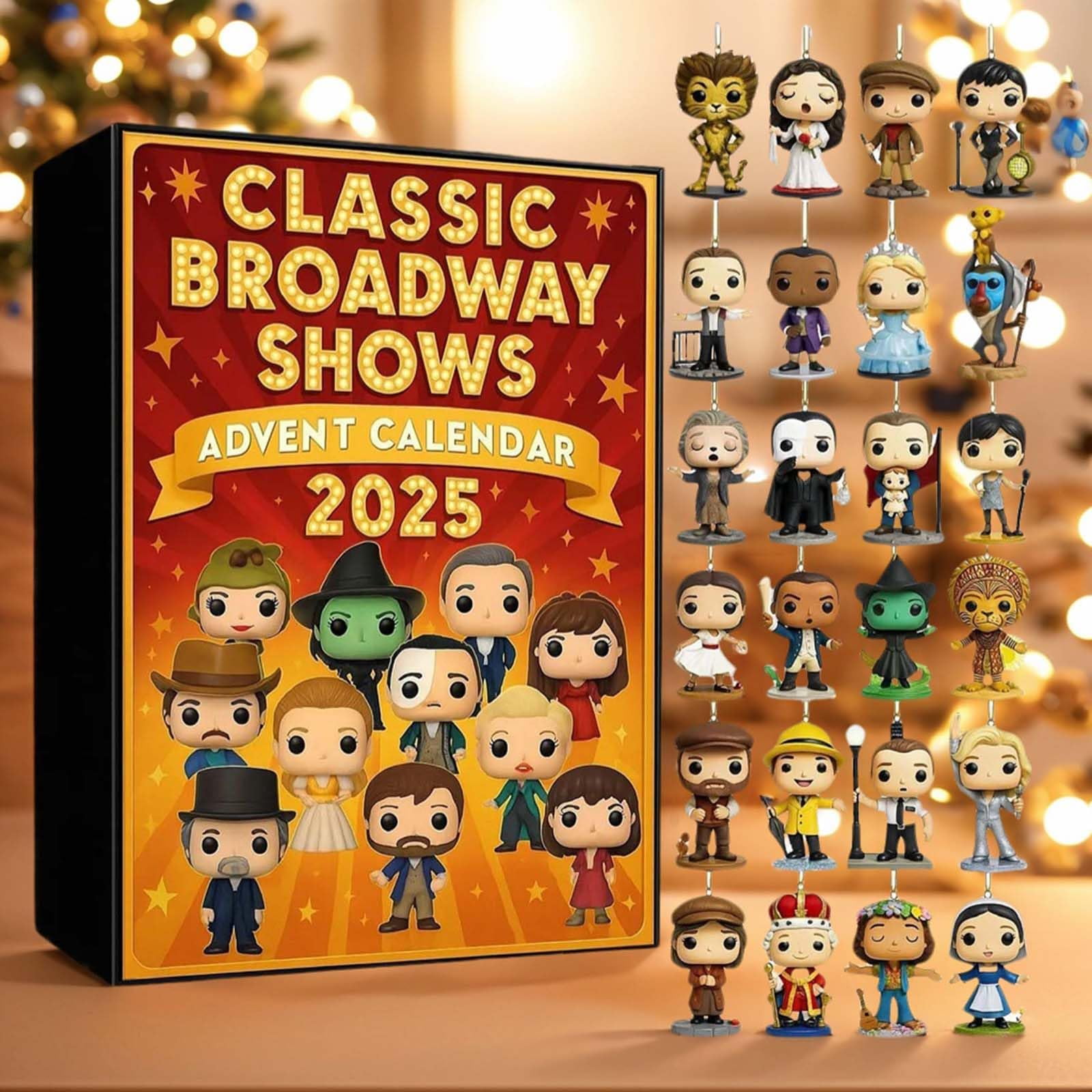 NOBRAND Classic Broadway Shows Advent Calendar 2025, 24 Days Countdown ...