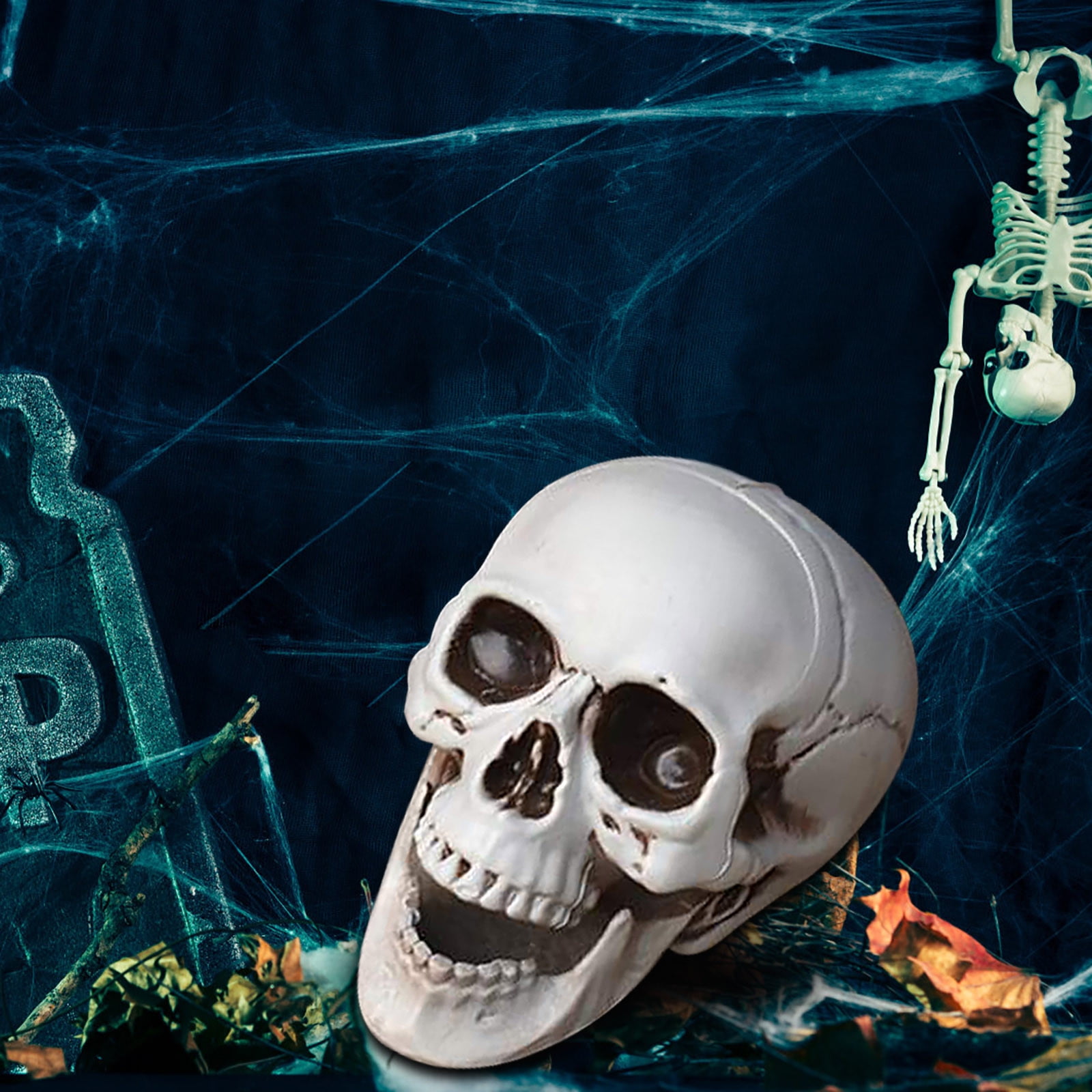 NOBRAND Halloween Skeleton Decorations, Halloween Skeletons Plastic ...