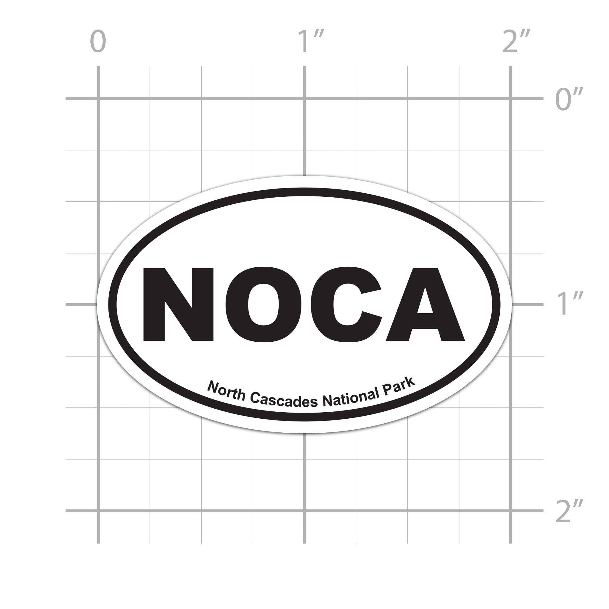 NOCA North Cascades National Park Sticker for water bottle phone ...