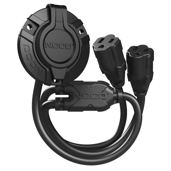 NOCO GCP2 Waterproof 125V AC Port Plug with Dual 18-Inch Extension ...