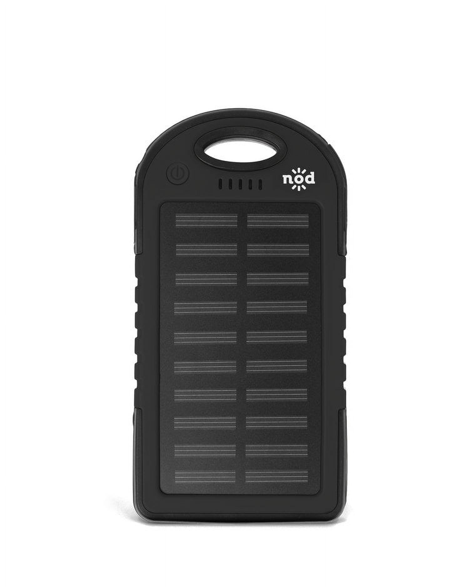 NOD Black - Portable Solar Power Bank & Juice Battery Pack Charger ...