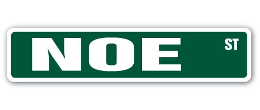 NOE Street Sign Childrens Name Room Sign | Indoor/Outdoor | 36" Wide ...