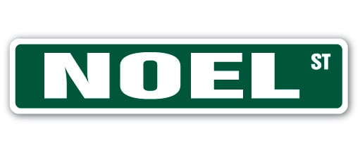 NOEL Street Sign Childrens Name Room Sign | Indoor/Outdoor | 36" Wide ...
