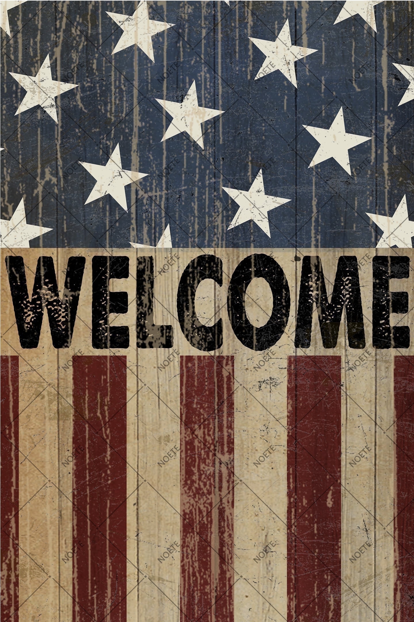 Noete 12x16 inch American Flag Metal Tin Sign - Patriotic Memorial Day ...