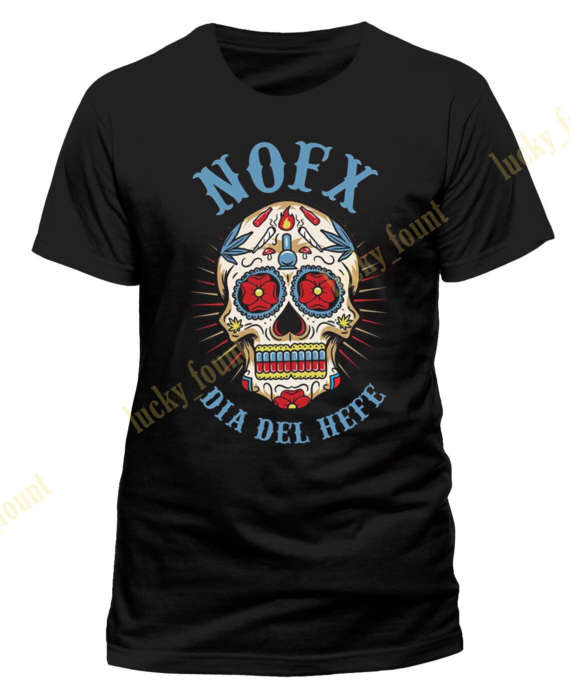 NOFX Band Dia Del Hefe Cotton Shirt 9N0872 - Walmart.com