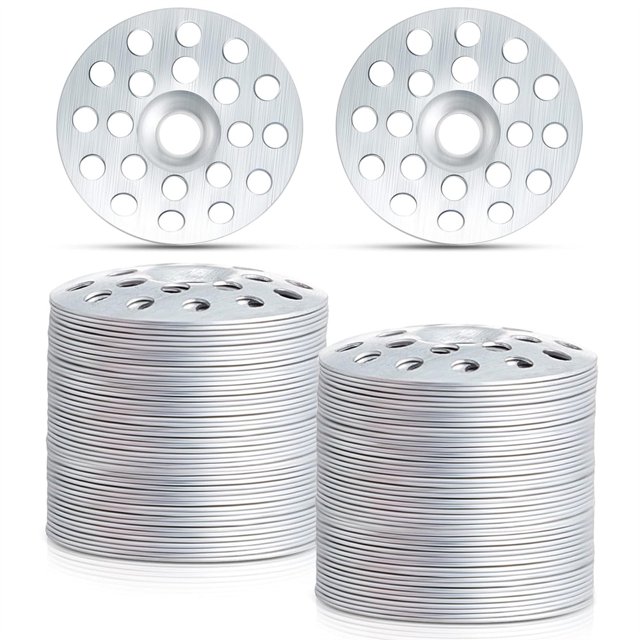 NOGIS 1 Inch Plaster Washers 200 Pcs Plaster Buttons Metal Washers for ...