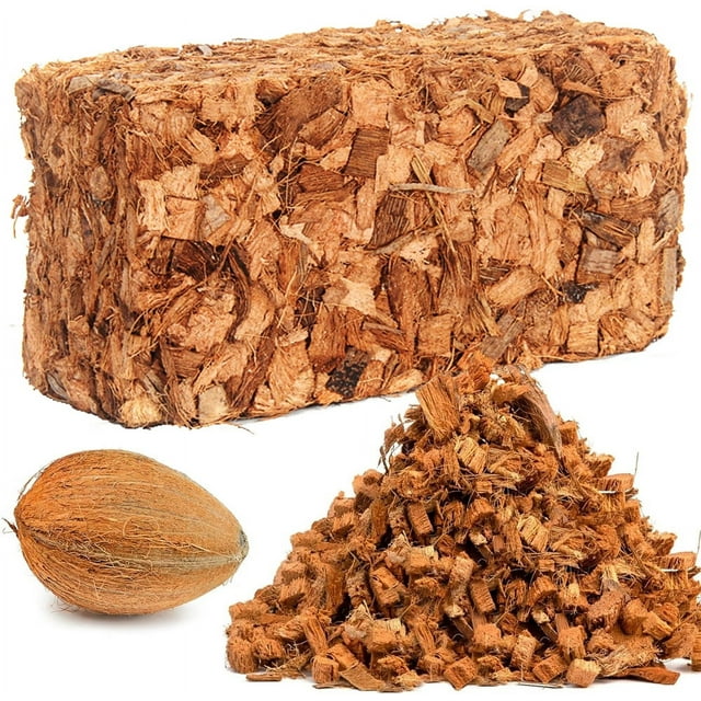 NOGIS 1 Pcs Coco Husk Chips-100% Organic Coconut Coir Chips Brick ...