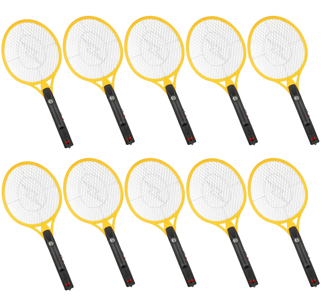 NOGIS 10 Pack Bug Zapper Electric Fly Swatter Zap Mosquito - Indoor ...