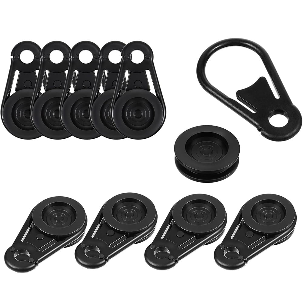NOGIS 10 Pcs Tarp Clips Heavy Duty Tarp Grabbers Movable Snaps Clip ...