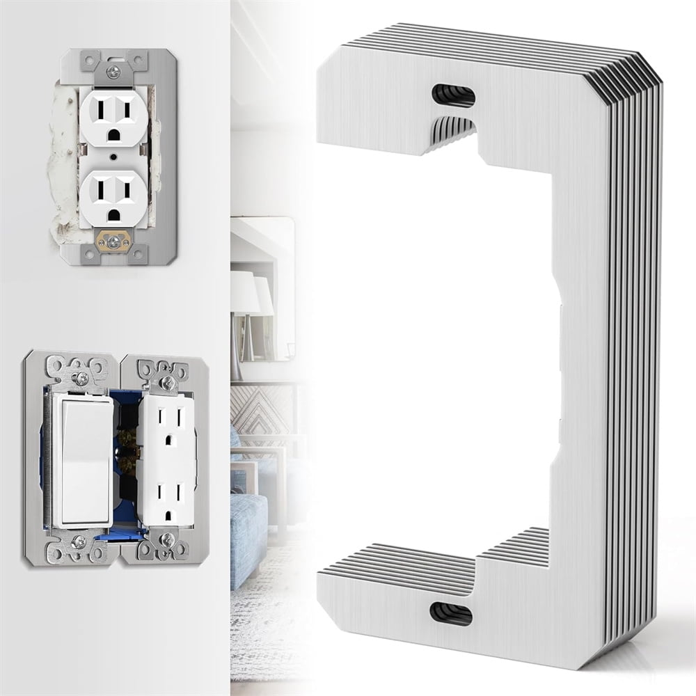 NOGIS 10 Pcs Wall Plate Spacer,Metal Single Gang Device Leveler,Flush ...