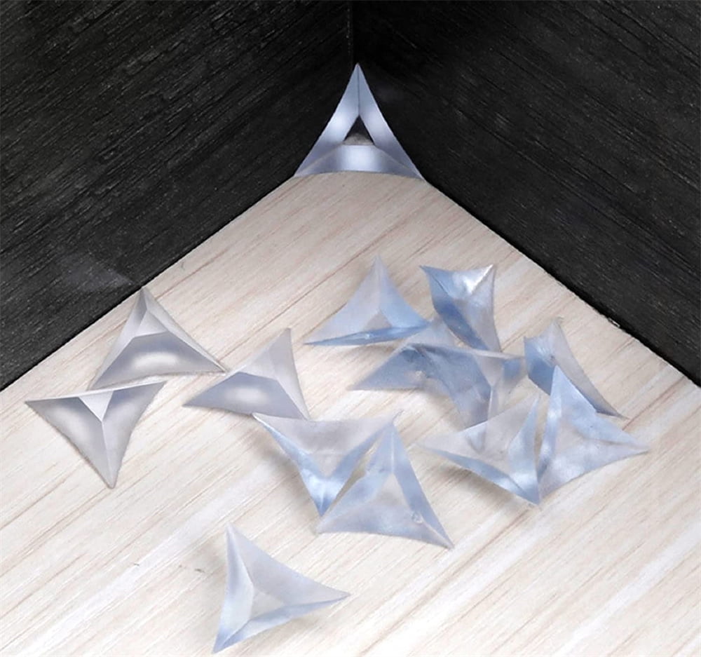 NOGIS 100 Pack Clear Stair Inside Corner Dust Guards Decorative ...