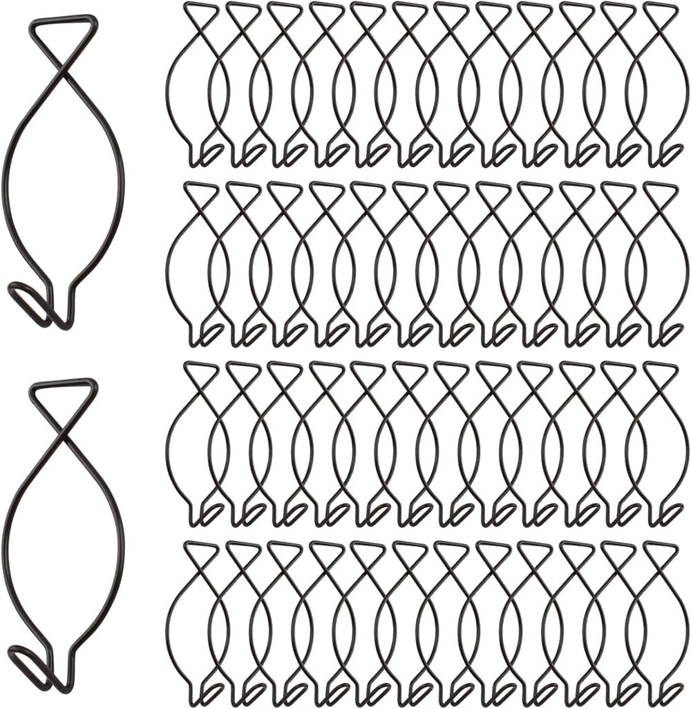 NOGIS 100 Pcs Drop Ceiling Hook Clips with Hook, Grid Hanging Ceiling ...