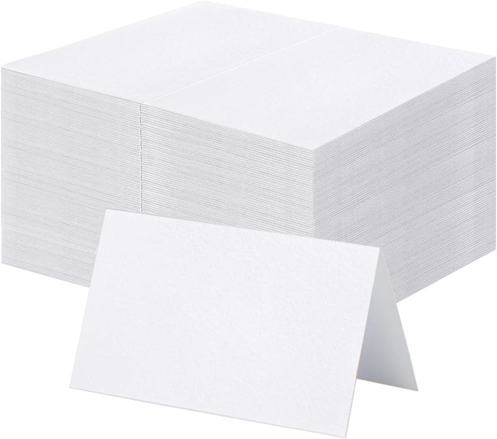 NOGIS 100 Pcs Premium Place Cards, 2x3.5in Small Tent Cards, Blank ...
