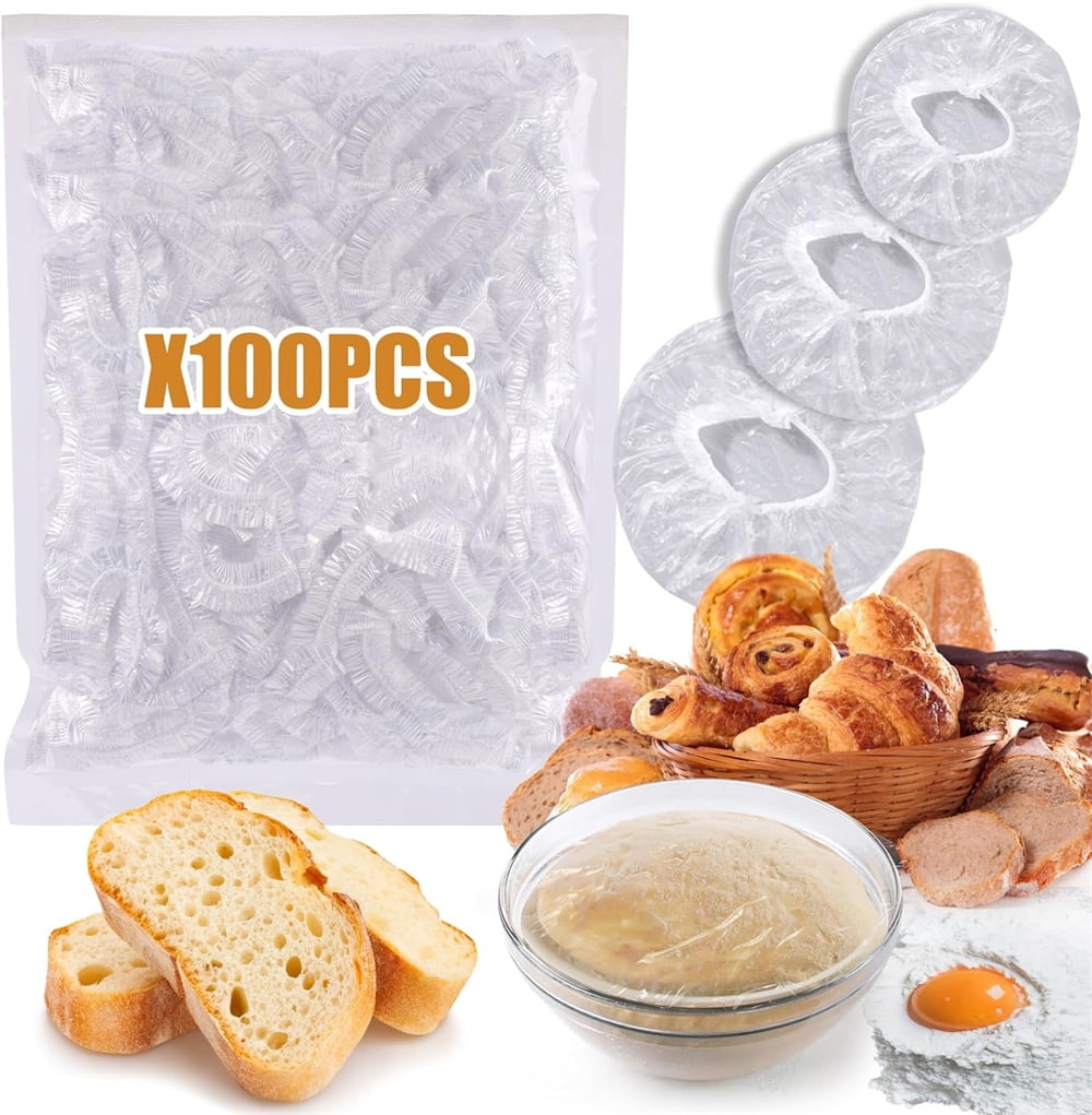 NOGIS 100PCS Bowl Covers for Bread Proofing, Reusable Elastic Sourdough ...