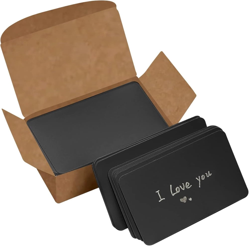 NOGIS 100PCS Small Blank Paper Message Note Business Cards Double-Sided ...