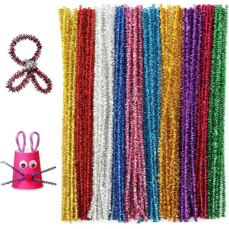 glitter pipe cleaners