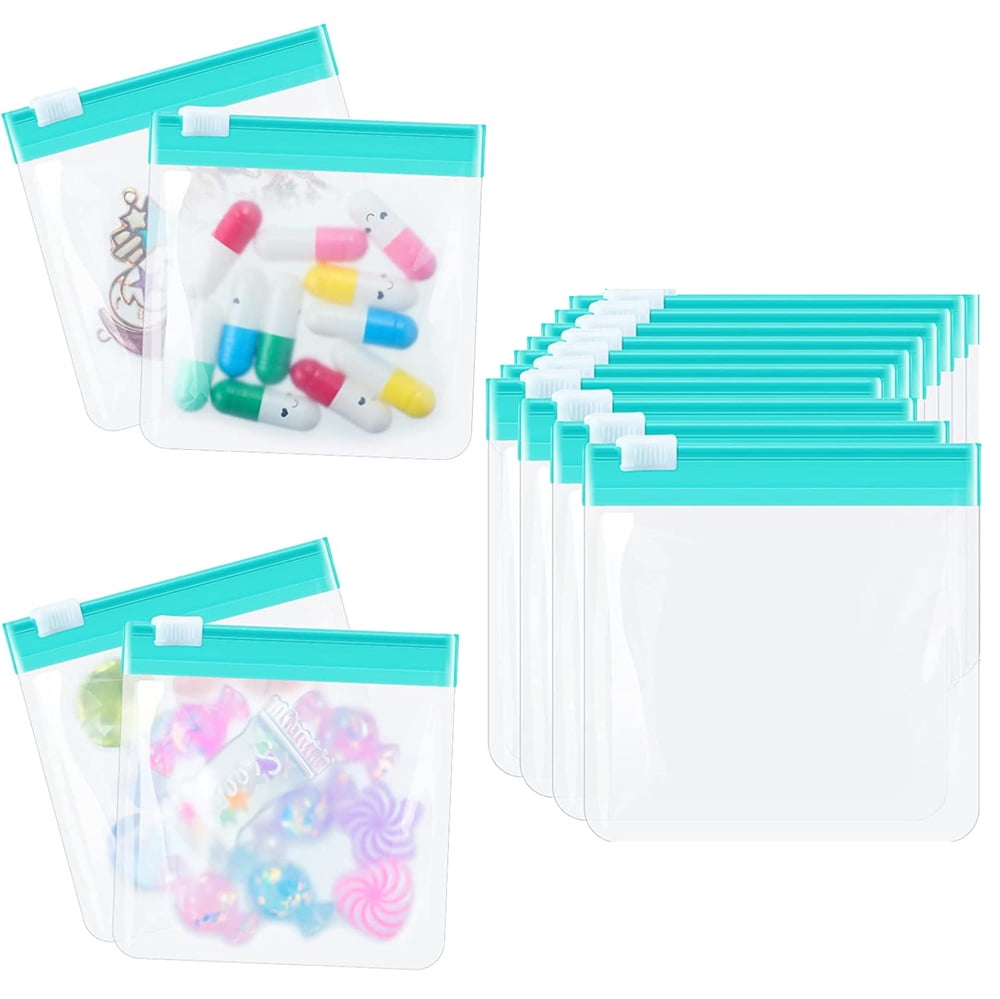 NOGIS 10Pcs Pill Pouch Bags Zippered Pill Pouch Set Reusable Clear ...