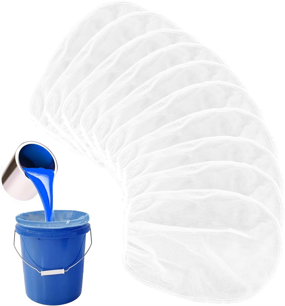 NOGIS 10pcs 1 Gallon Paint Strainer Bags, Paint & Liquid Filter Bags ...