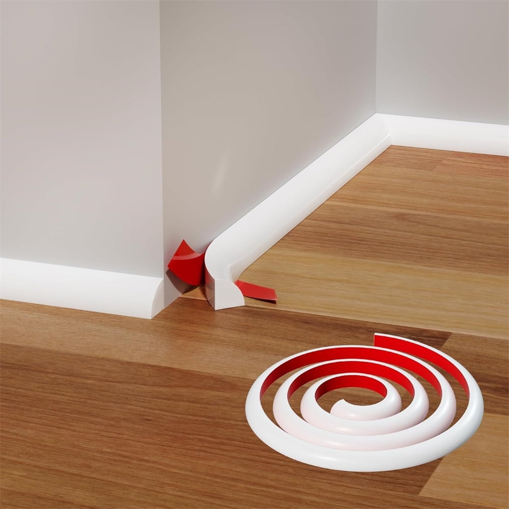 NOGIS 118 inch Flexible Peel and Paste Trim Molding for Backsplash Tile ...