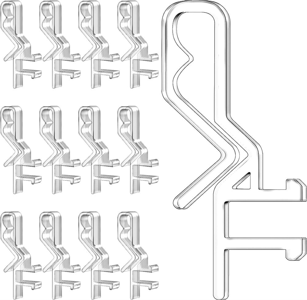 NOGIS 12 PCS 1-7/8 Inches Plastic Valance Clips for Blinds, Blind Clips ...