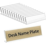 NOGIS 12 Pack 8"W x 2"H Acrylic Office Name Plates Name Labels for ...