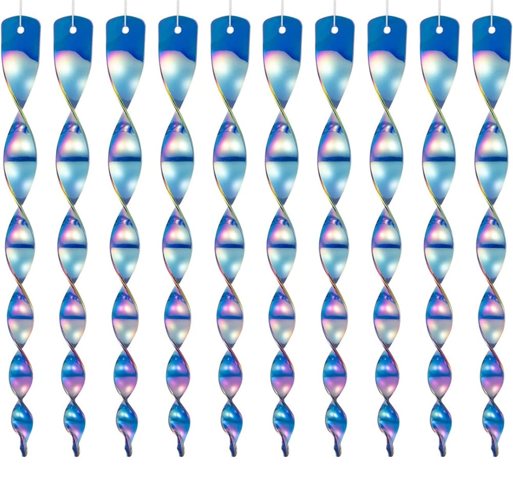 NOGIS 12 Pack Bird Scare Rods, Bird Deterrent Devices Control ...