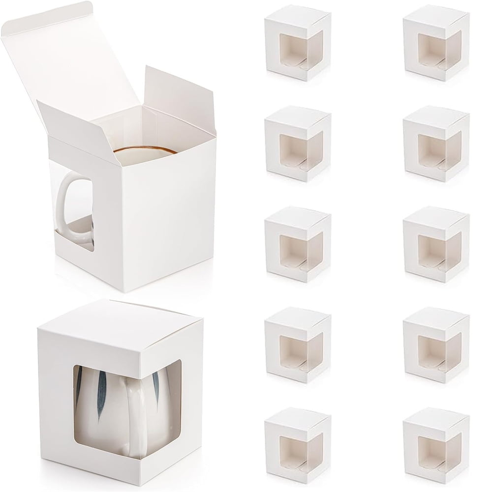 NOGIS 12 Pack Gift Boxes for Sublimation Mugs, 4.1x4.3x4.7'' Small ...