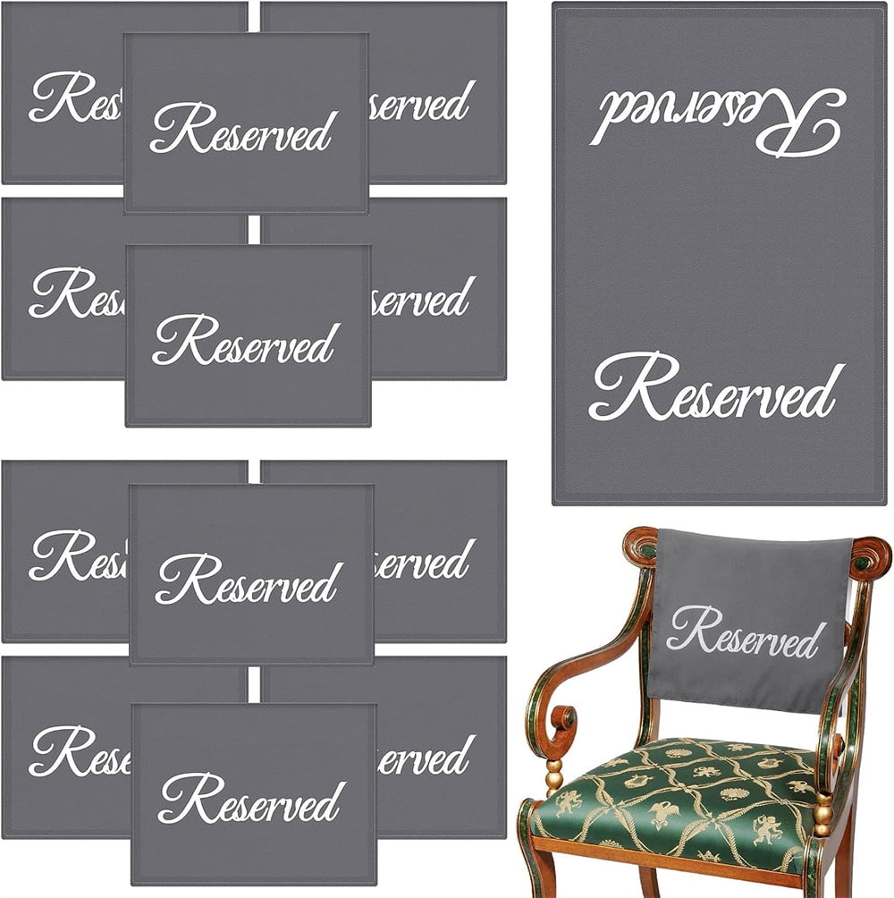 NOGIS 12 Pack Reserved Seating Signs Reserved Chair Signs Church Pew ...