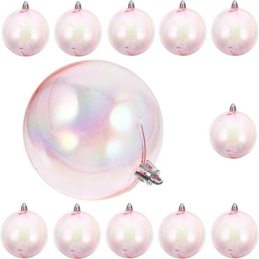NOGIS 12 Pcs Iridescent Christmas Ornaments Balls Plastic Iridescent ...