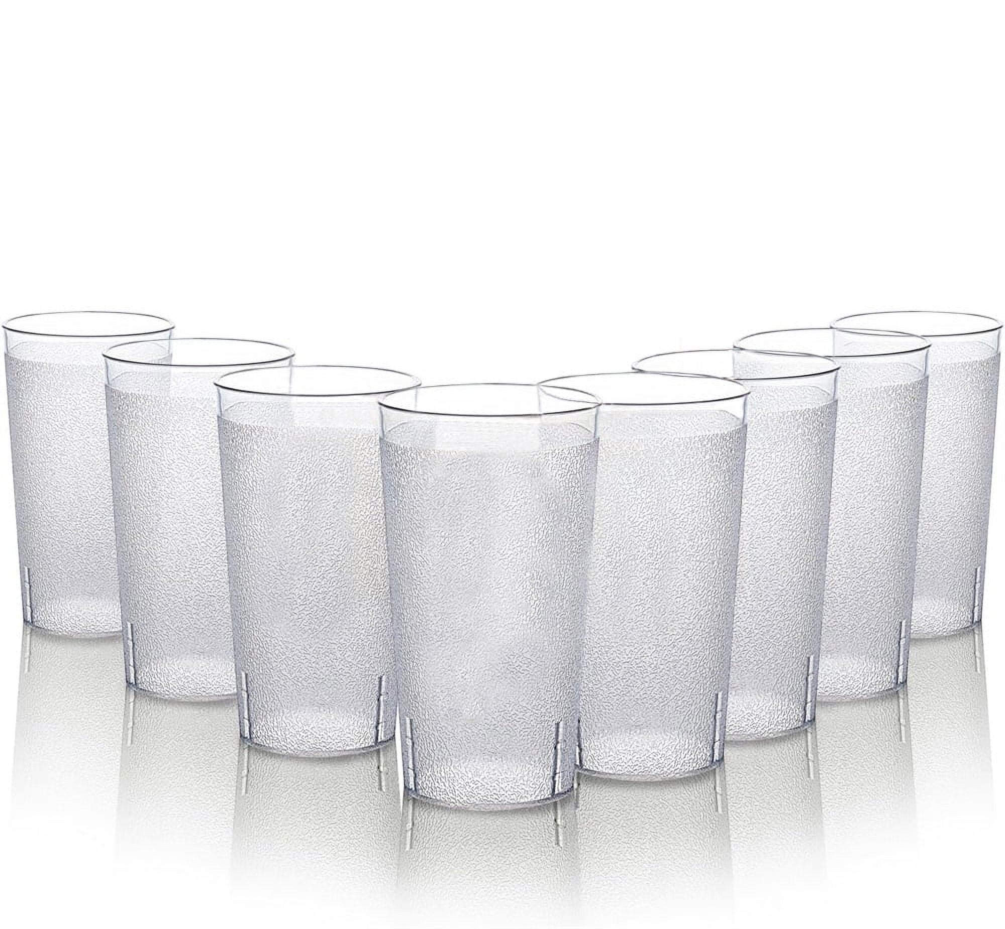 NOGIS 12oz Dishwasher Safe Plastic Cups Reusable, Plastic Tumblers ...