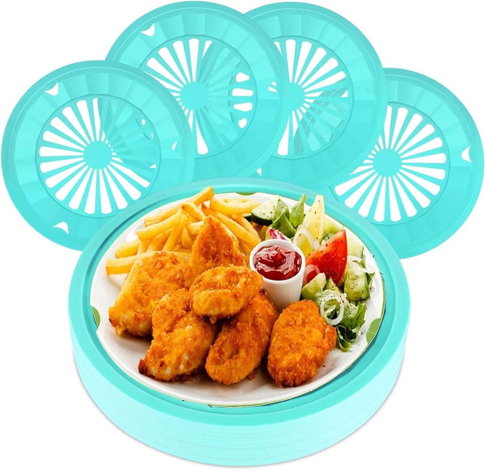 NOGIS 12pcs BBQ Paper Plate Holder Reusable Plastic Paper Plate Holder ...