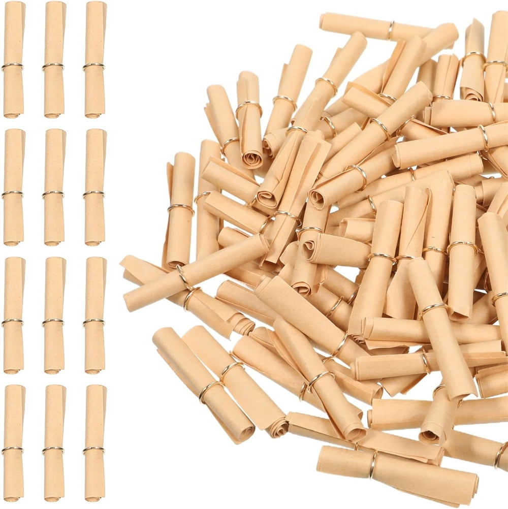 NOGIS 150 Pcs Vintage Scroll Paper, 1.18x2.36inch Writable Message ...