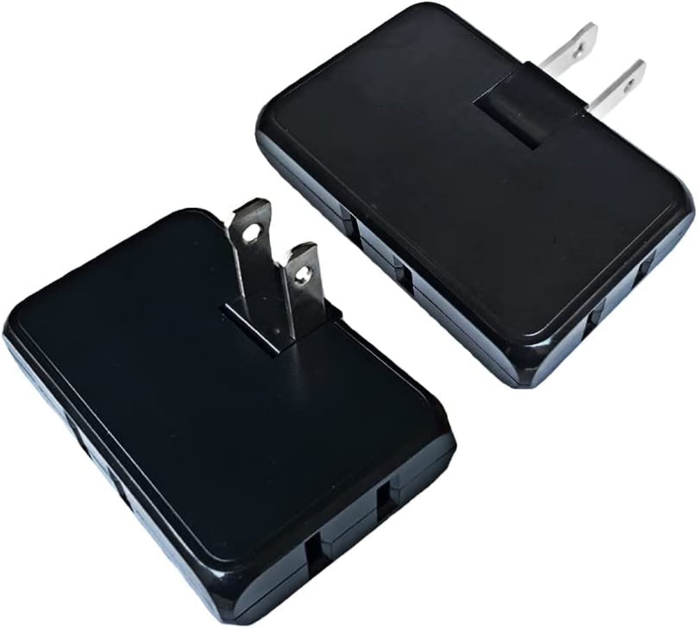 NOGIS 2 Pack 3 Way Flat Wall Plug, AC Flat Wall Outlet Extender Flat ...