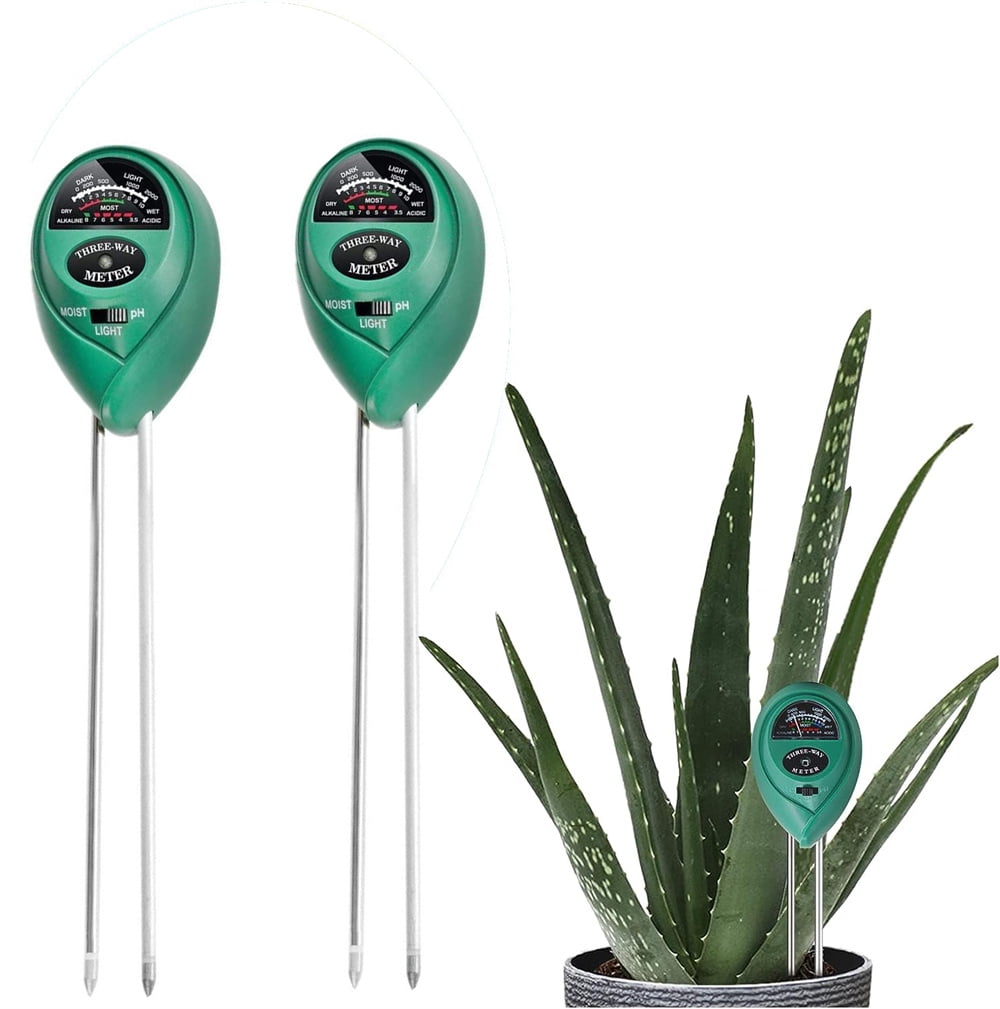 NOGIS 2 Packs Soil Moisture Meter, 3 in 1 Soil Tester Tool, Plant Water ...