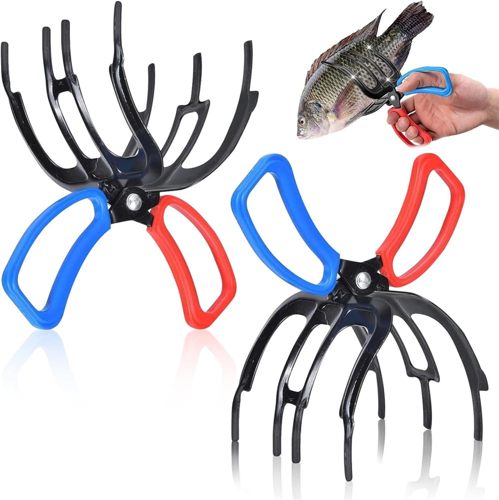 NOGIS 2 Pcs 3 Claw Fish Gripper, Fishing Pliers Gripper Fish Control ...