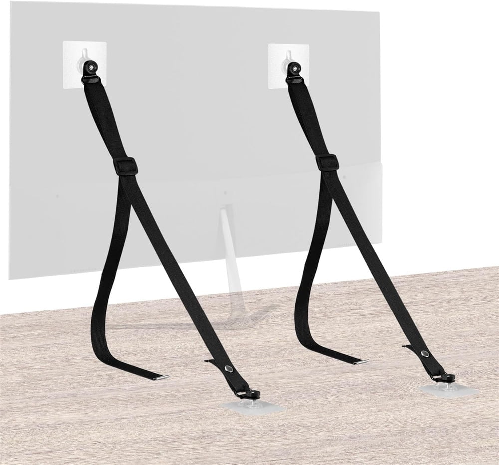 NOGIS 2 Pcs Adjustable TV Safety Straps, No-Drill TV Anchor for Baby ...