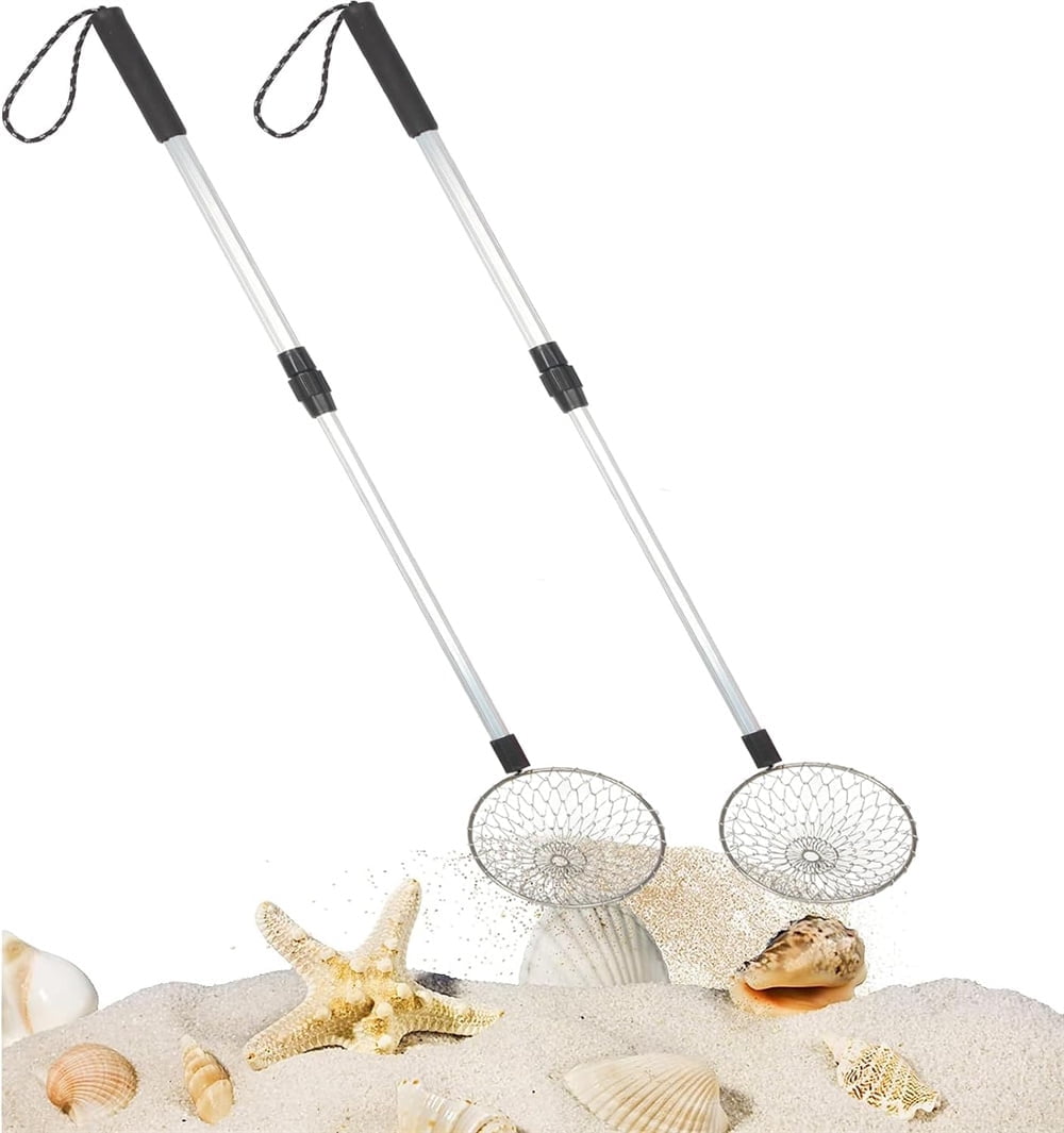 NOGIS 2 Pcs Beach Sand Sifter- Shark Tooth Sifter- Sand Scoop Shell ...