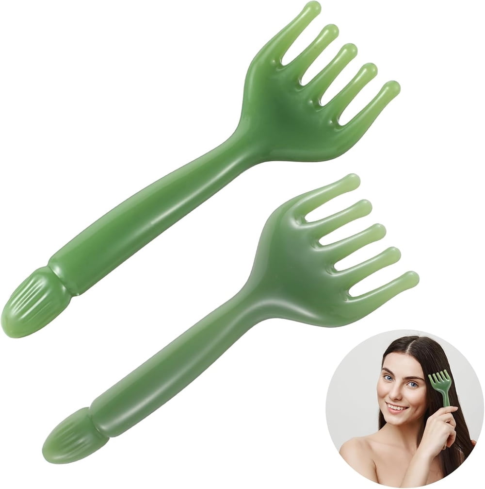 NOGIS 2 Pcs Resin Massage Comb, Scalp Scraper Comb, Handheld Scrapper ...