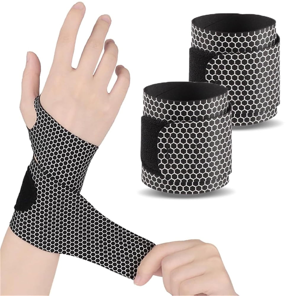 NOGIS 2 Pcs Ultra-Thin Wrist Brace Support for Carpal Tunnel, Pain ...