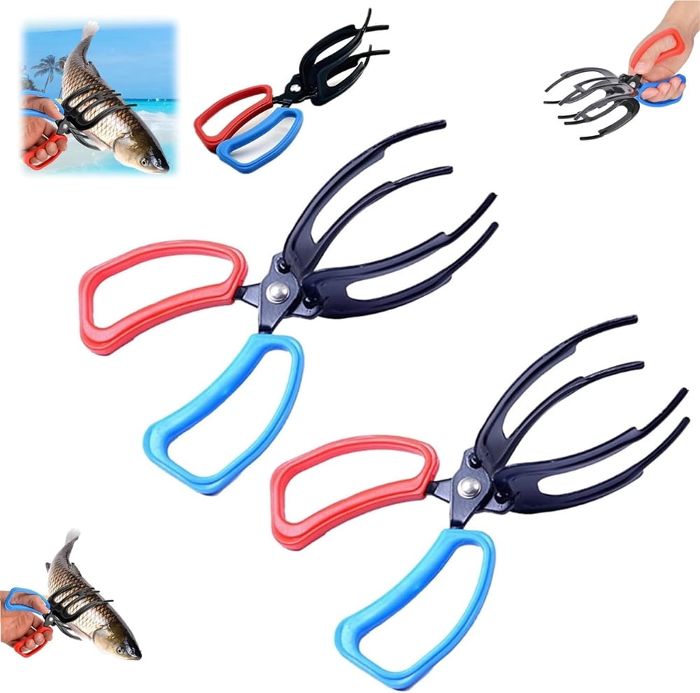 NOGIS 2 Pcs Upgrade 2 Claw Fish Gripper, Metal Fishing Pliers Gripper ...