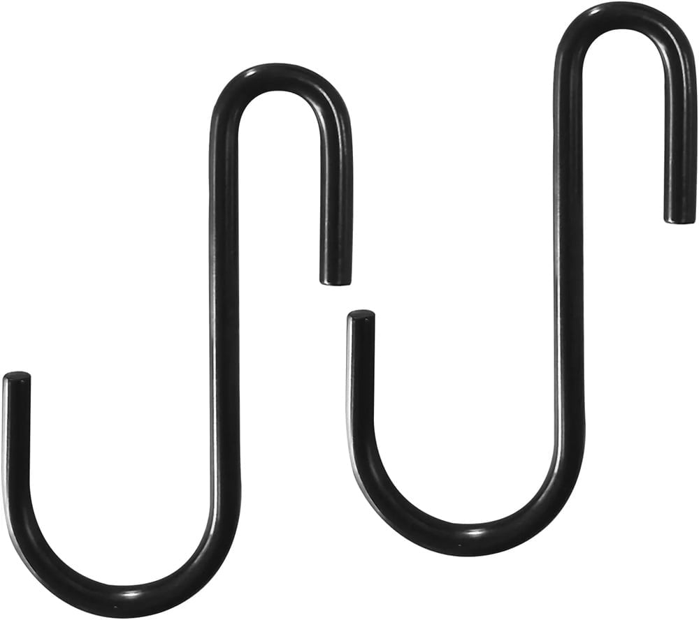 NOGIS 20 Pack Heavy Duty S Hooks Black S Shaped Hooks Hanging Hangers ...
