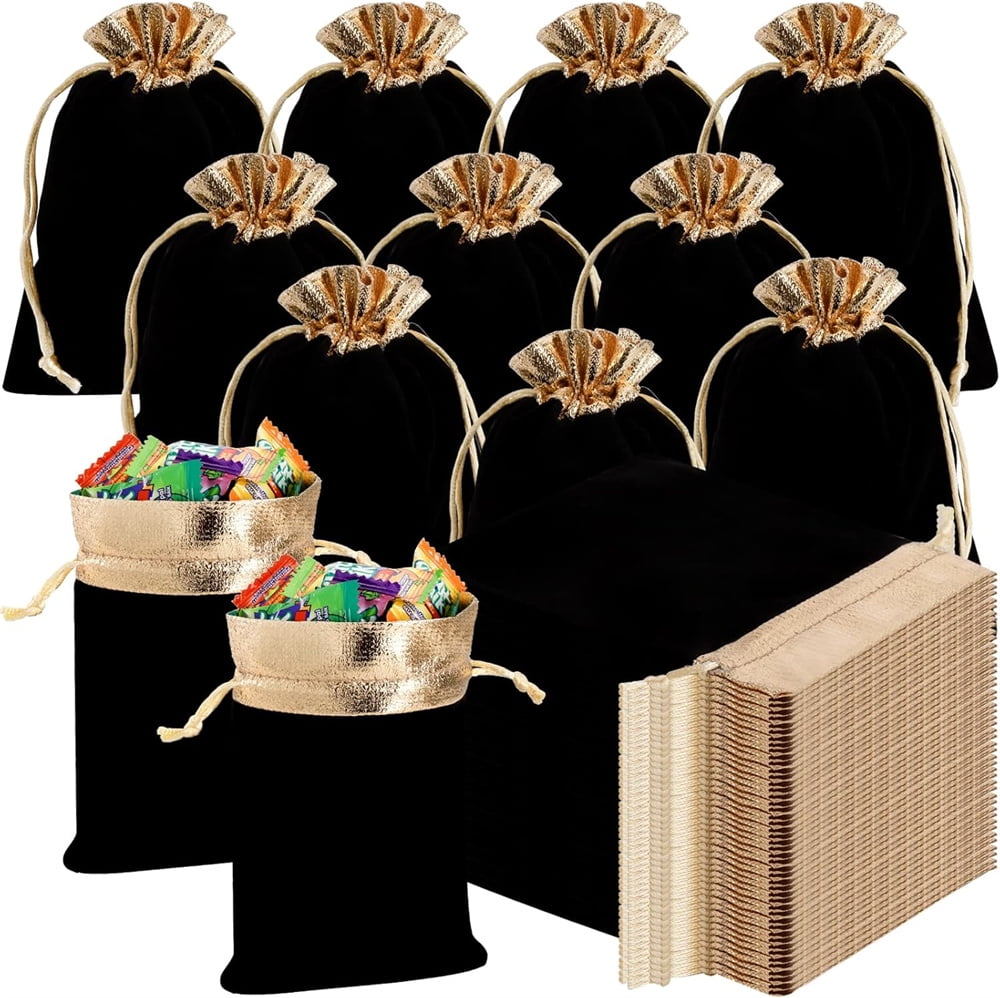 NOGIS 20 Pack Velvet Jewelry Pouches,4''L x 3''W Velvet Bags with ...