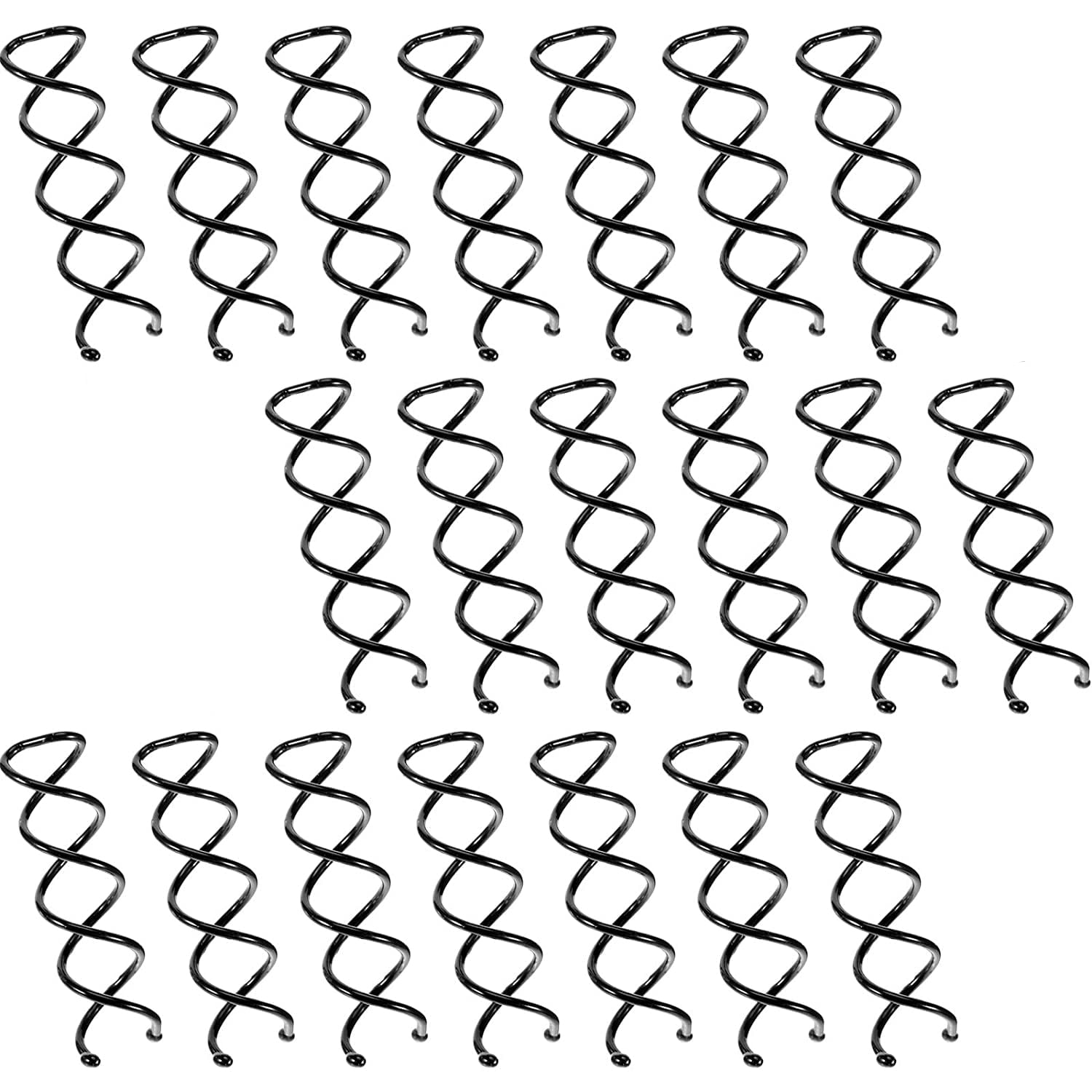 NOGIS 20 Piece Spiral Hair Pins Hair Revolve Hairpins Spiral Bobby Pins ...