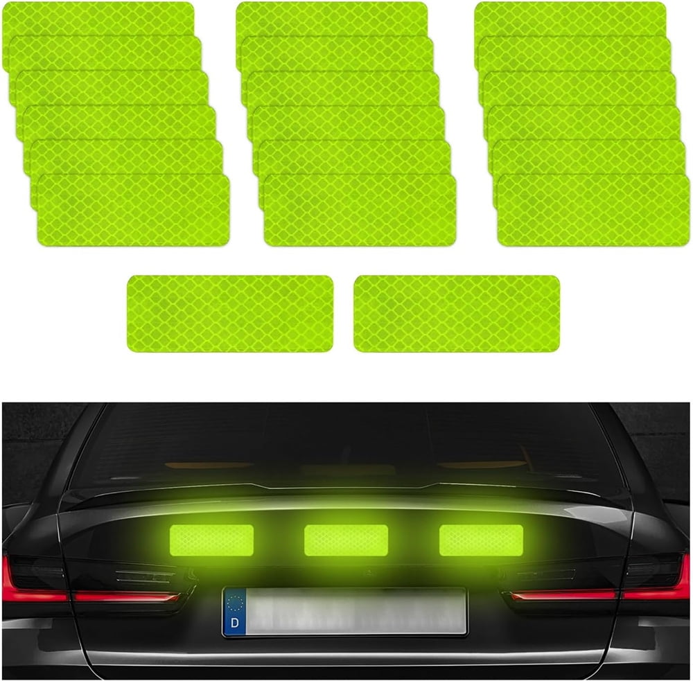 NOGIS 20Pcs Warning Reflective Stickers, Night Visibility Safety ...